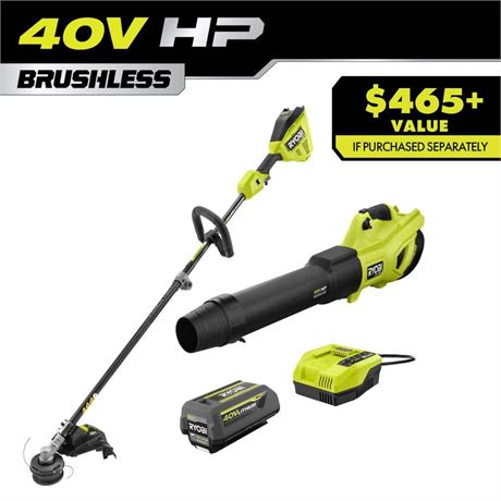 Dollar.Bid - RYOBI 40V HP Brushless 650 CFM 160 MPH Cordless Leaf ...