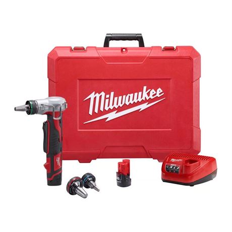 Dollar.Bid - Milwaukee M12 1 in. Expansion PEX Tool Kit Black/Red 8 pc