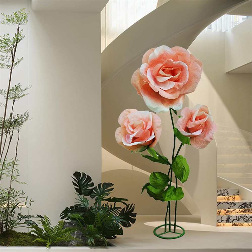 Dollar.Bid - ASDFG Giant Artificial Flower 3PCS 3D Realistic Waterproof ...