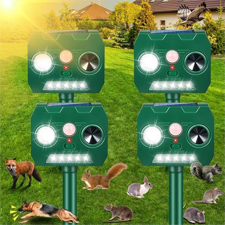 Dollar.Bid - 2025 Racoon Squirrel Sonic Fortress Pro, Solar Ultrasonic ...