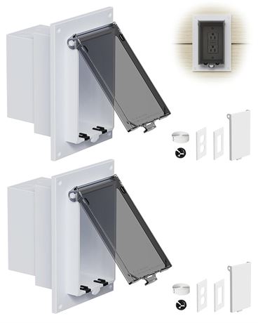Dollar.Bid - DBVR1W-1 Low Profile Electrical Outlet Box, Outdoor ...