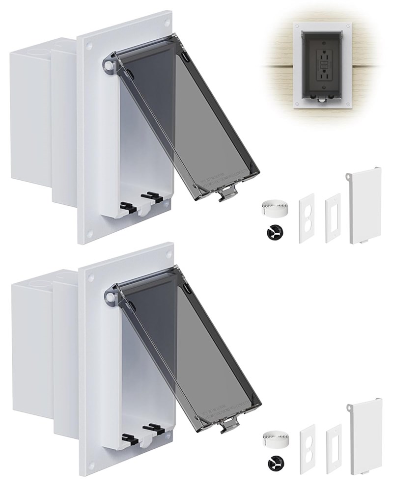 Dollar.Bid - DBVR1W-1 Low Profile Electrical Outlet Box, Outdoor ...