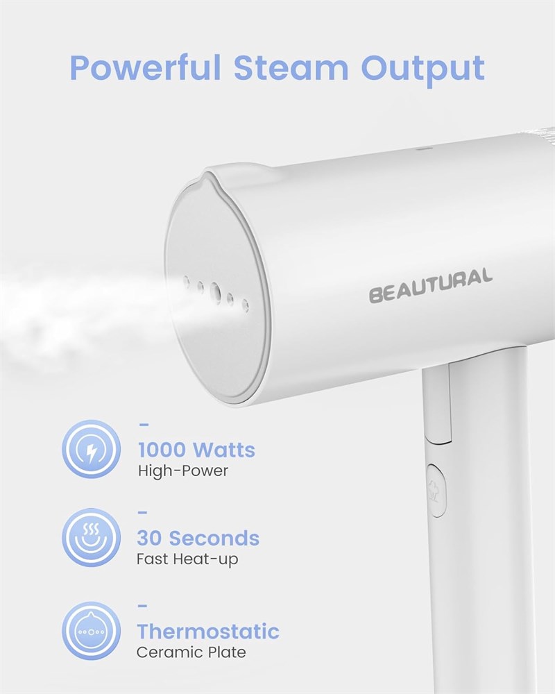 Dollar.Bid - BEAUTURAL Steamer for Clothes, Portable Garment Wrinkle ...