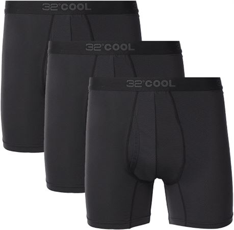 Dollar.Bid - XL 32 Degrees Mens 3 Pack Active Mesh Boxer Brief