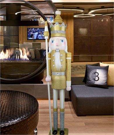 Dollar.Bid - CDL 48" 4ft Tall Life-Size Large/Giant Gold Glitter ...