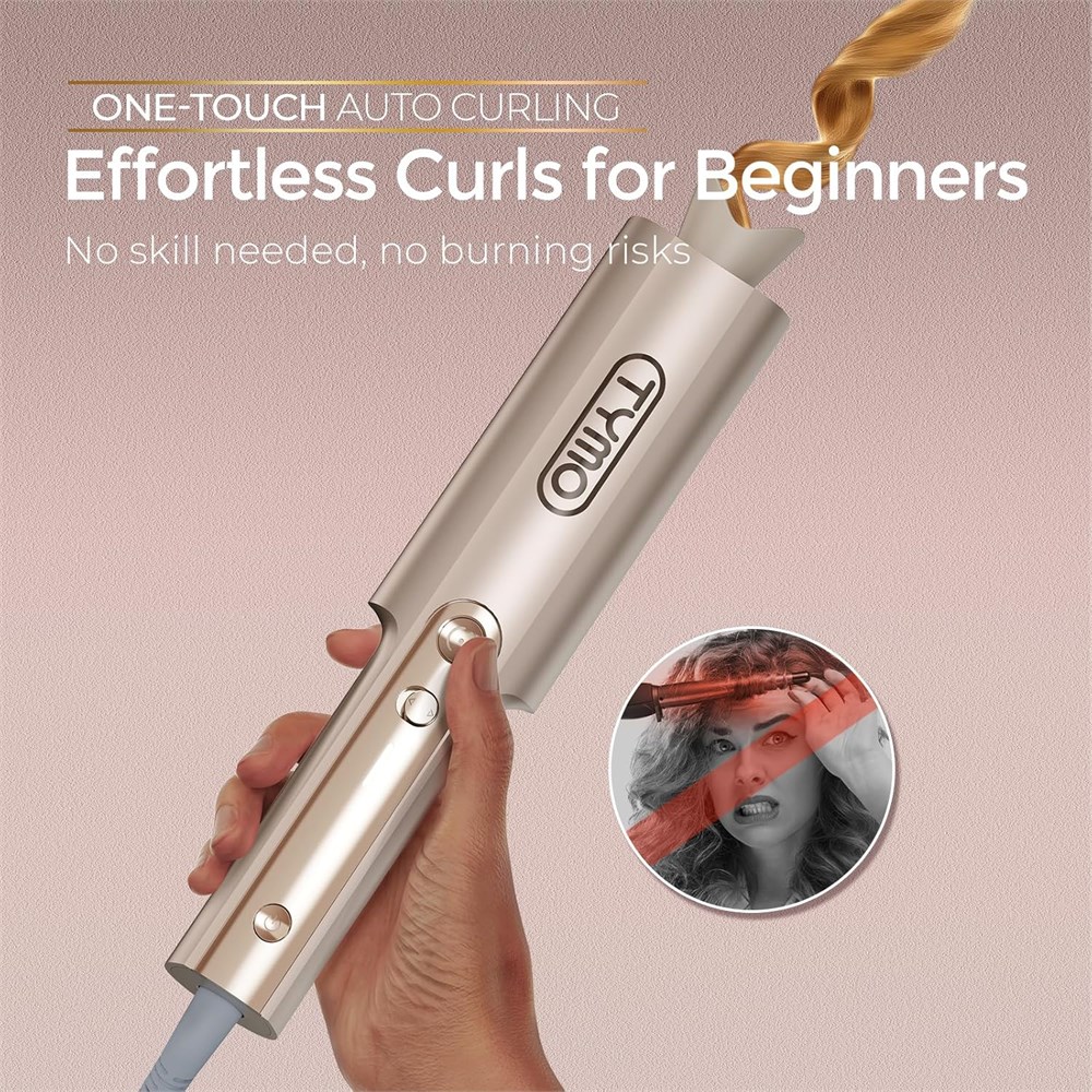 Dollar.Bid - TYMO CurlPro Plus Automatic Rotating Curling Iron ...