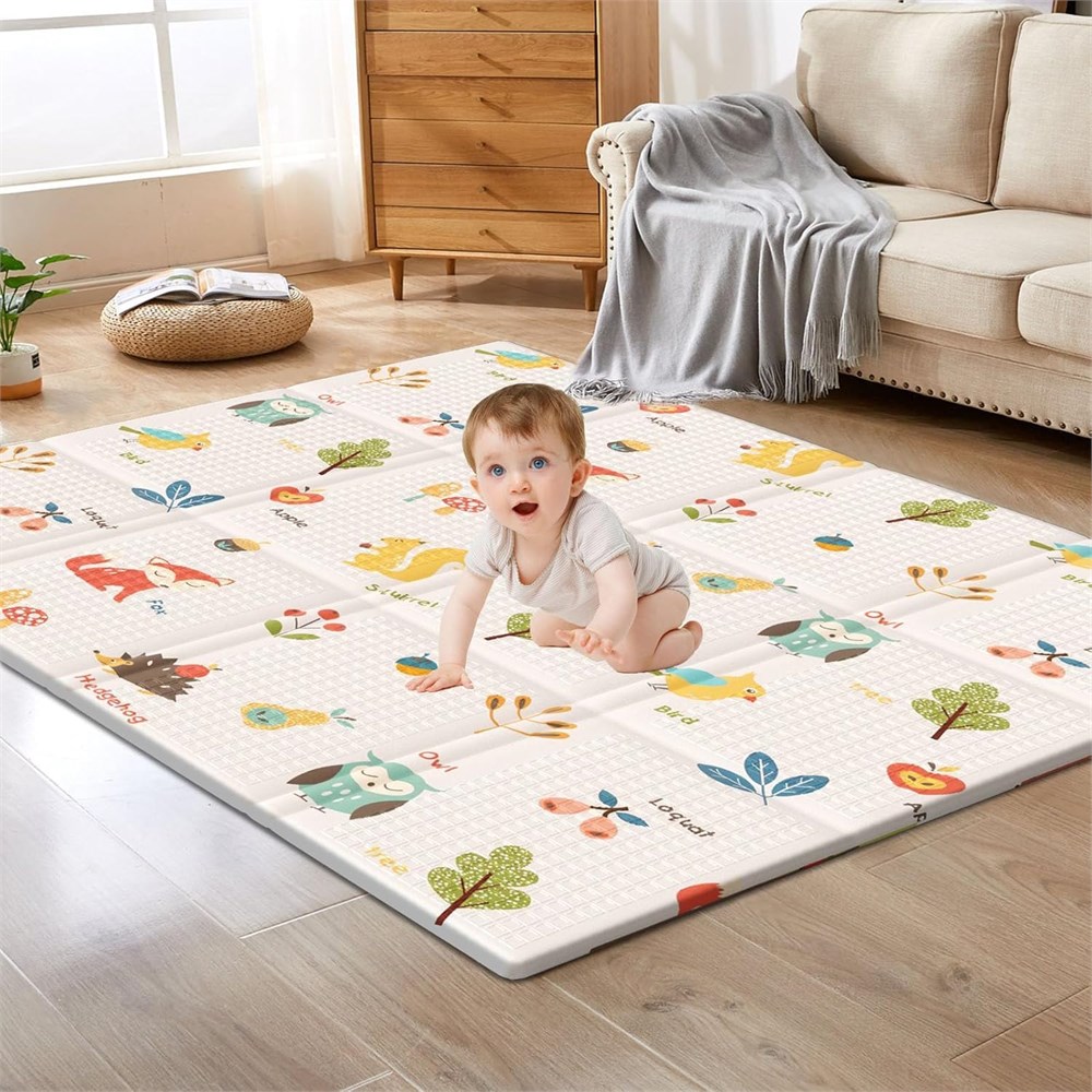 Dollar.Bid - XVISHX Baby Play Mat, 50 x 50 Inch Play Mat Perfect for ...
