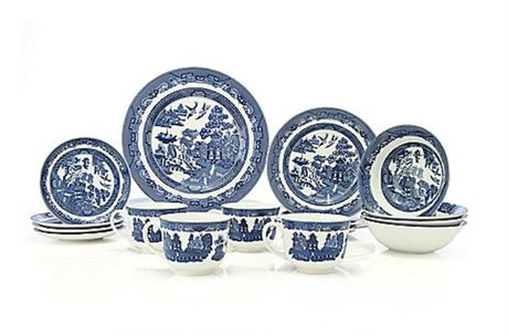 Dollar.Bid - Johnson Brothers Choice of Color 20 Piece Dinnerware Set