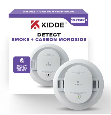 Dollar.Bid - Smoke & Carbon Monoxide Detector with LED Warning Lights