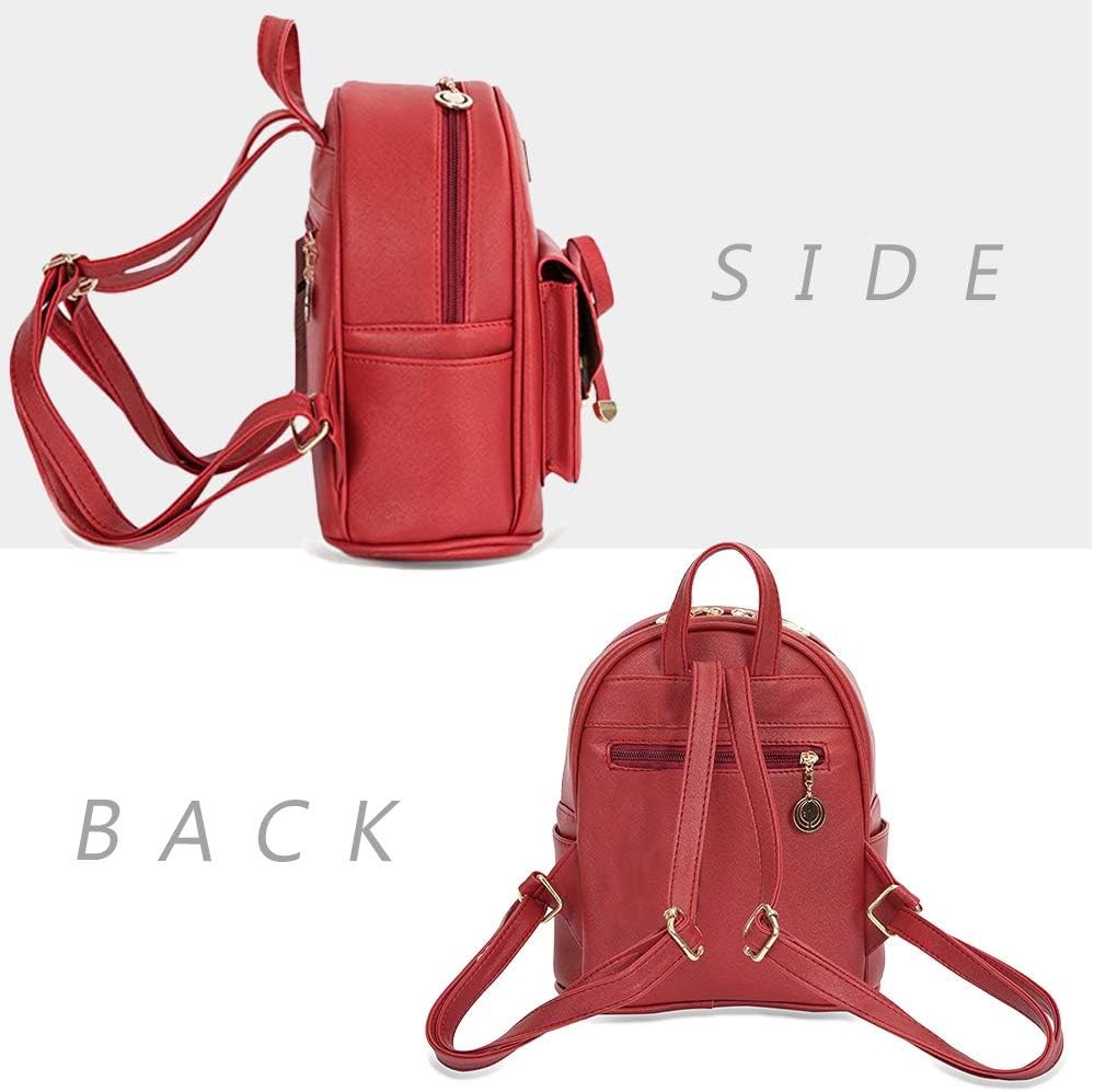 Dollar.Bid - I IHAYNER Girls Bowknot Cute Leather Backpack Mini ...