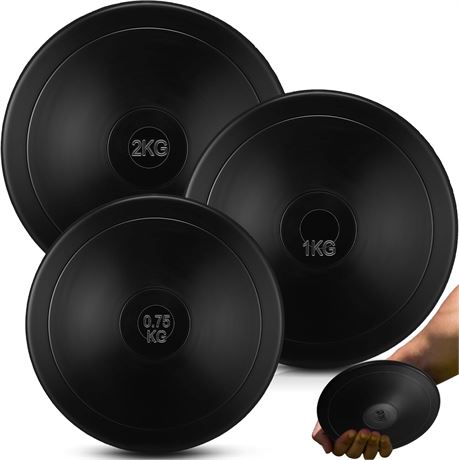 Dollar.Bid - VioraWhite 3 Pcs Sports Training Discus 0.75 kg 1 kg 2 kg ...