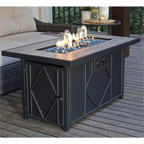 Dollar.Bid - HeatMaxx 42 in. 60,000BTU Fire Pit Propane Gas Fire Pit ...
