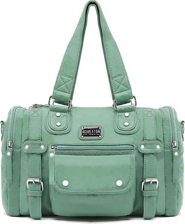 Dollar.Bid - Scarleton Satchel, Washed Vegan Leather