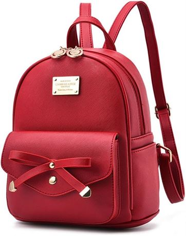 Dollar.Bid - I IHAYNER Girls Bowknot Cute Leather Backpack Mini ...