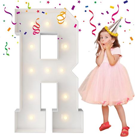 Dollar.Bid - 4FT Marquee Light Up Letters, Large Marquee Letters, Big ...