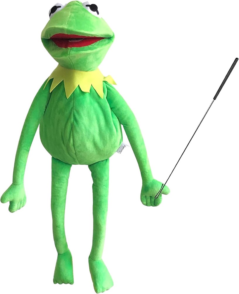 Dollar.Bid - Kermit Frog Puppet with Puppets Control Rod & 50 Pcs ...
